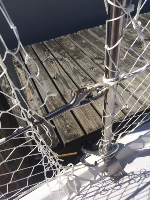 Putting Up Lifeline Nets – Cannons to Cruising