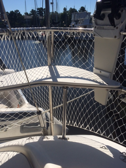 Putting Up Lifeline Nets – Cannons to Cruising